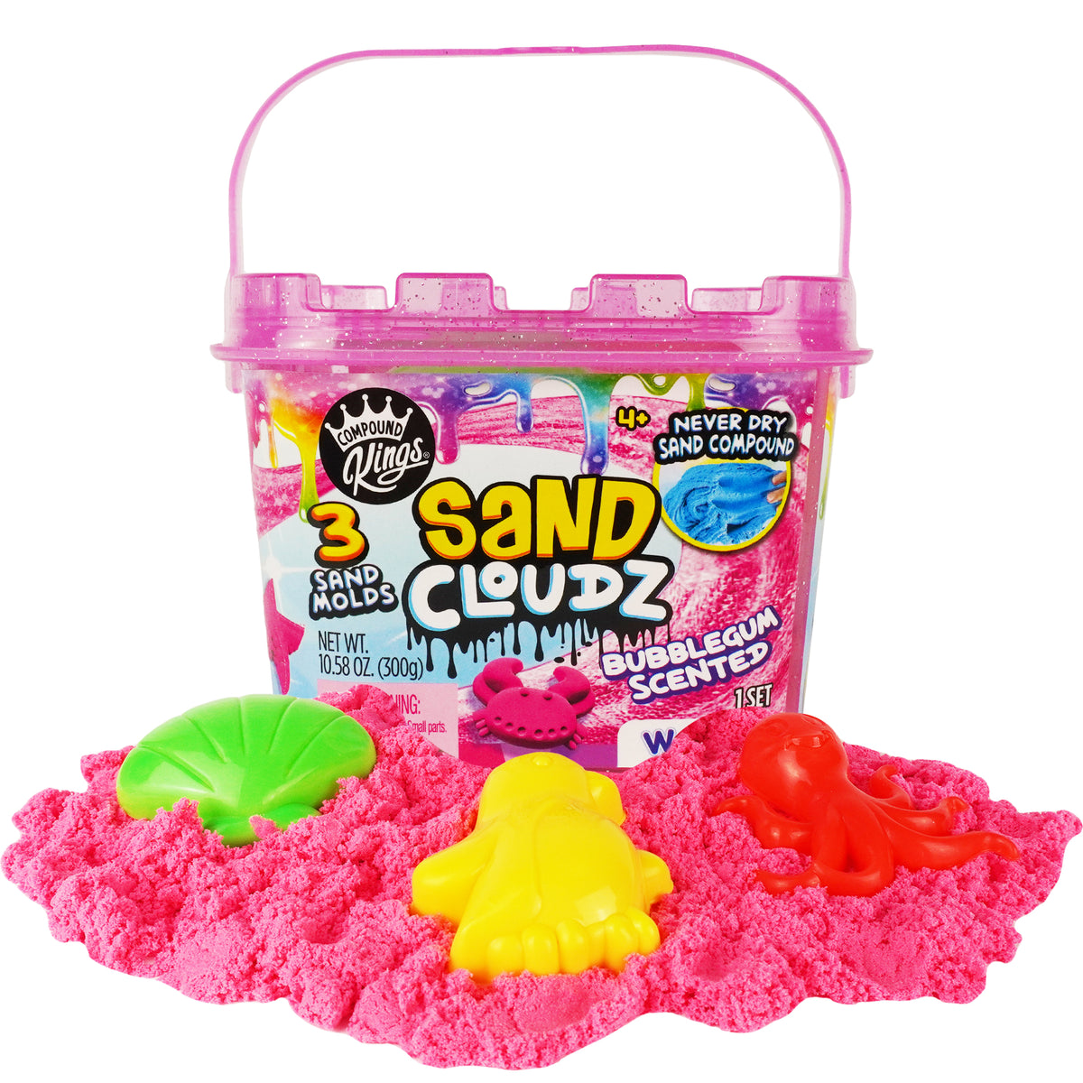 COMPOUND KINGS - Sand Cloudz 3.5in Bucket - Pink Bubblegum Scented Sen ...